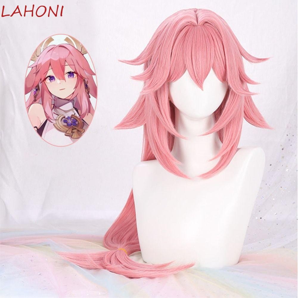 CURTES Yae Miko Cosplay Wig High quality Natural Party High Temperature ...