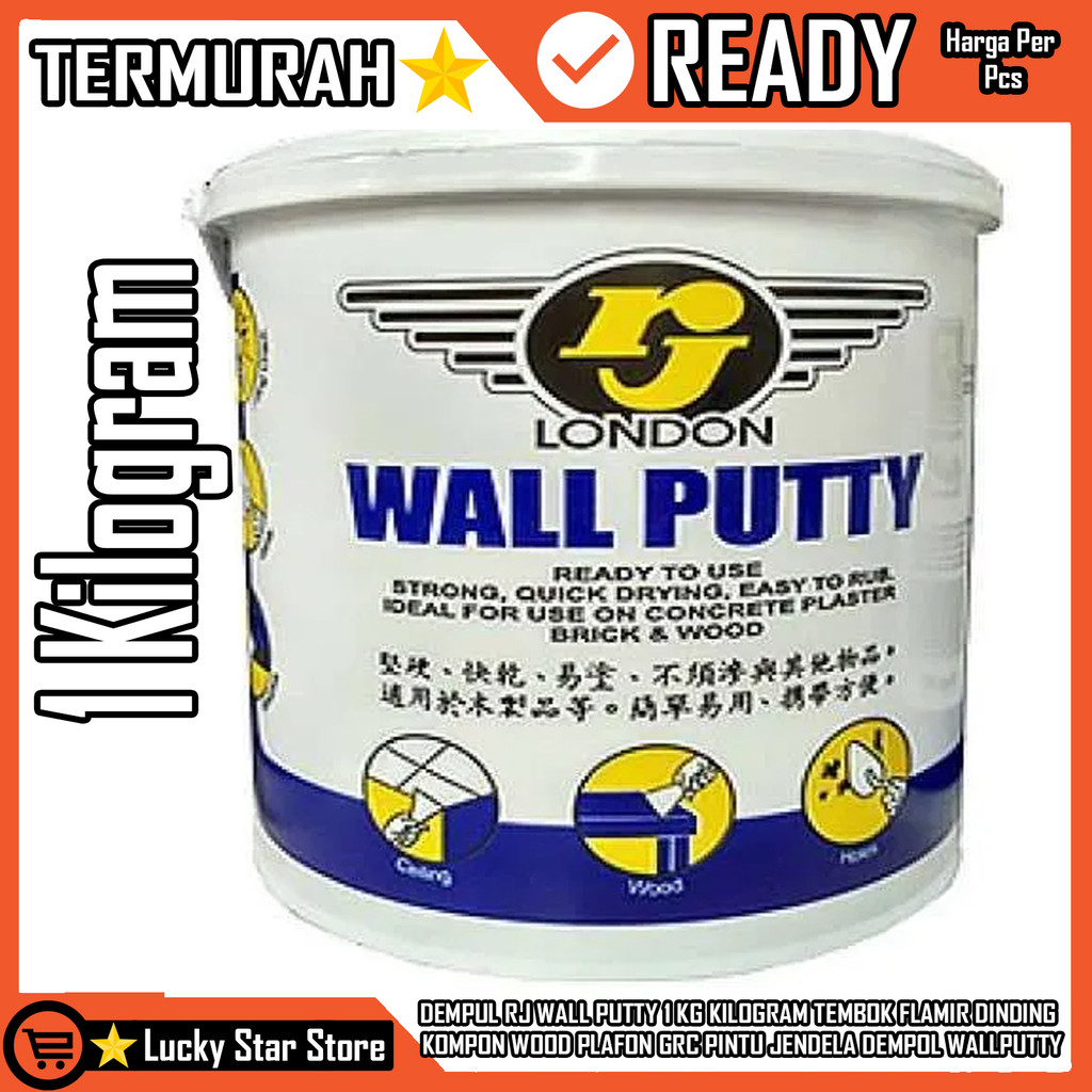 Rj London Putty Wall Putty 1 Kg Kilogram Wall Flamir Wood Wall Putty ...