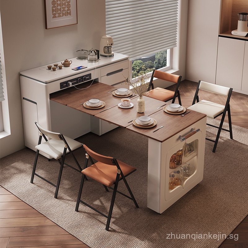 2025New Kitchen Island Dining Table Integrated Household Retractable ...