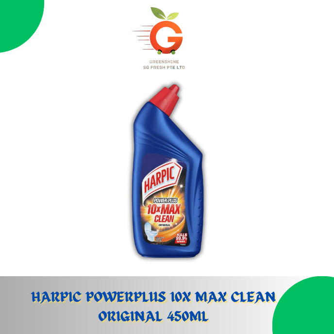 [GreenshineSG]HARPIC POWERPLUS 10X MAX CLEAN ORIGINAL 450ML | Shopee ...