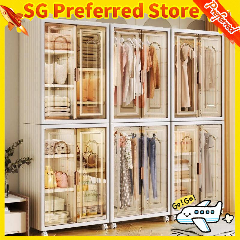 Installation-free Wardrobe clothes wardrobe Folding Wardrobe wardrobe ...