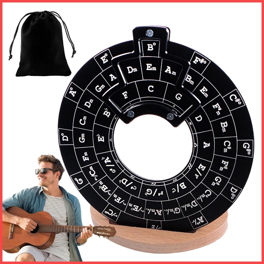 Aluminum Alloy Melody Tool Chord Wheel Chord Wheel Guitar Music Theory ...