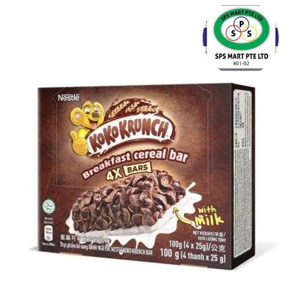 Nestle Koko Krunch Chocolate Cereal Bar 4pcs 25g | Shopee Singapore
