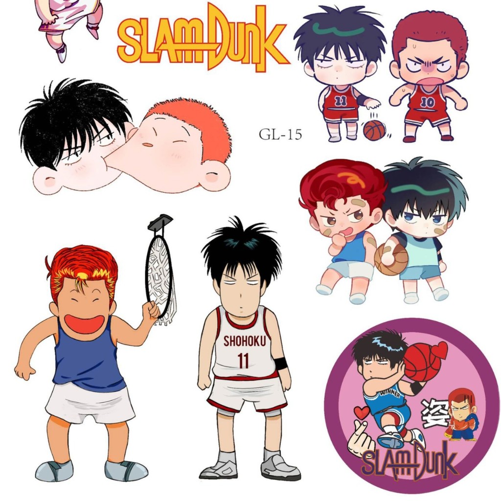 Slam Dunk Sticker Sakuragi Flower Road Rukawa Kaede Car Electric ...