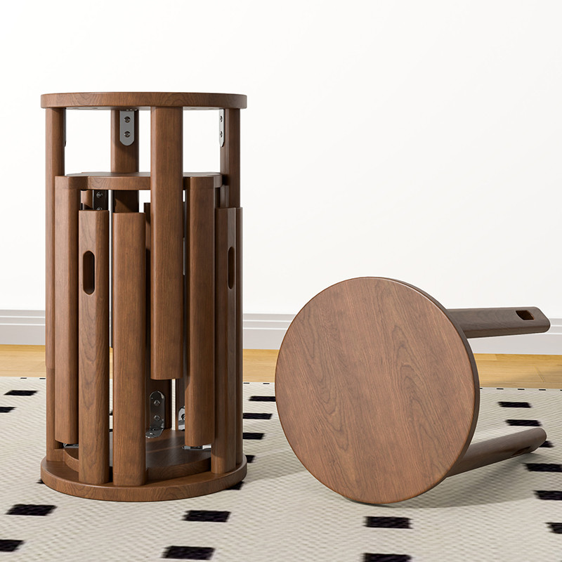 Magics CUL Stool Stackable Solid Wood Thickened Combination Modern ...
