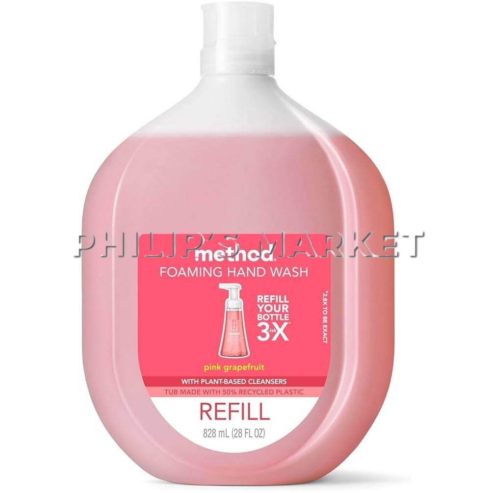 Method Foaming Hand Wash (Pink Grapefruit) Refill 828ml | Shopee Singapore