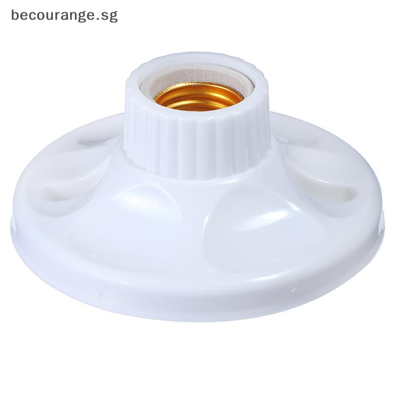 [Bec] E27 LED Light Bulb Holder Round Socket Base Hanging Lamp Socket ...