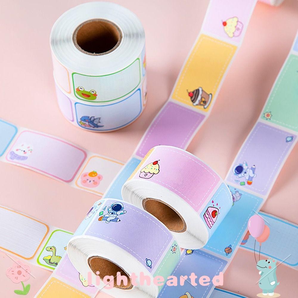 LIGHTHEARTED 100/280Pcs/Roll Name Sticker, Handwritten Self-adhesive ...