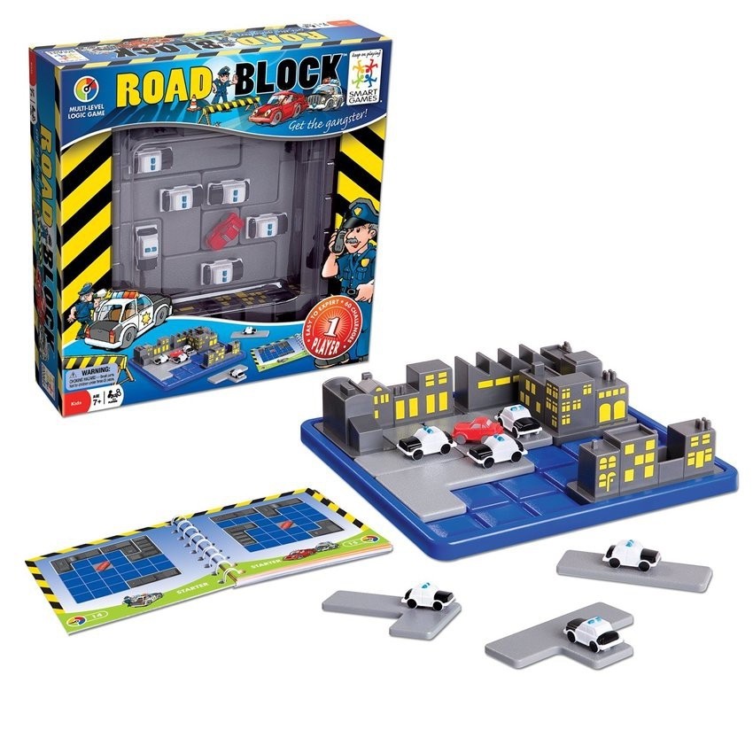 Intelligent Game Police Road Block Smart Games IQ Game Table Games Kids ...