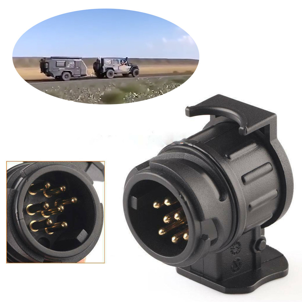 1 Set 13 Pin to 7 Pin Towing Adaptor, Trailer Caravan Truck Towbar Car ...