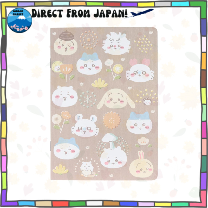 Sun-Star Stationery Chiikawa Notebook A5 Face Nagano LINE Stickers ...