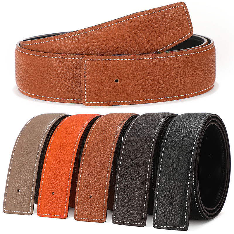 Belts No Buckle 2.4 2.8 3.0 3.2 3.5 3.8cm Width Genuine Belt Men Pin ...