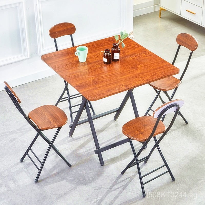 Table and Chair Set for Dining, Foldable Small Table for Rental ...