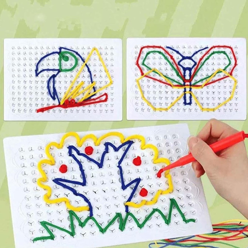 Thread Board for Kids Children Sensory Board Educational Toys Fine ...