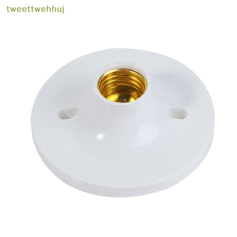 tweettwehhuj E27 LED Light Bulb Holder Round Socket Base Hanging Lamp ...