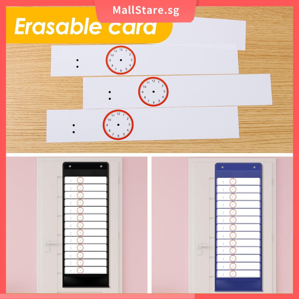 Daily Schedule Pocket Chart Scheduling Pocket Chart with 18 Reusable ...