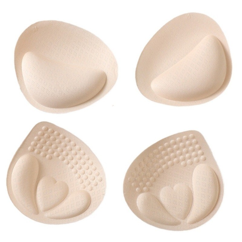 4/6cm Thick Sponge Bra Pads Push Up Breast Enhancer Removeable Chest ...