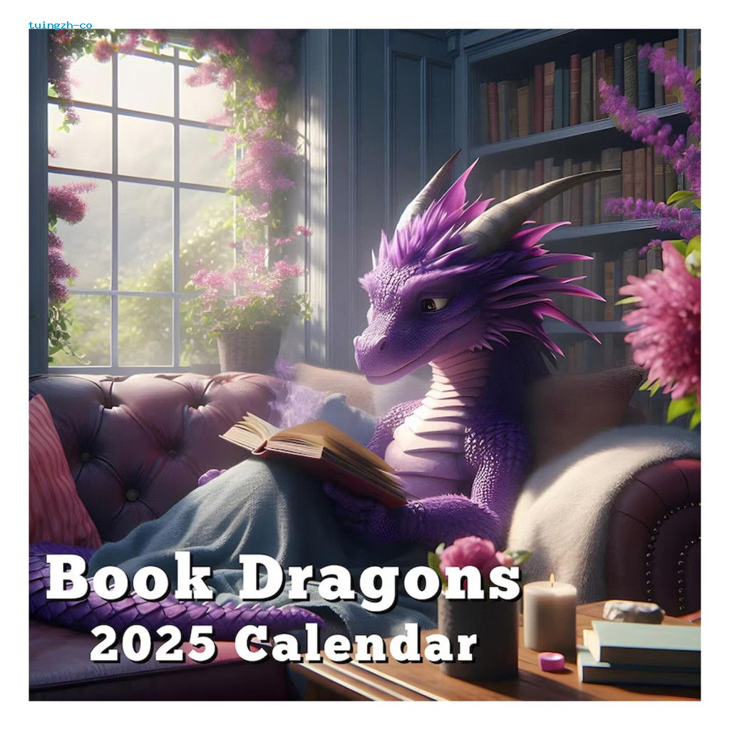 tuingzh Dragon Book Calendar 2025 Whimsical Dragon Calendar 2025 Cute ...