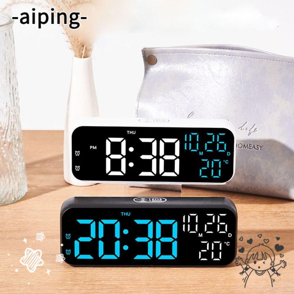AIPING Digital LED Clocks, Multi-functional 12/24H Electronic Clock ...