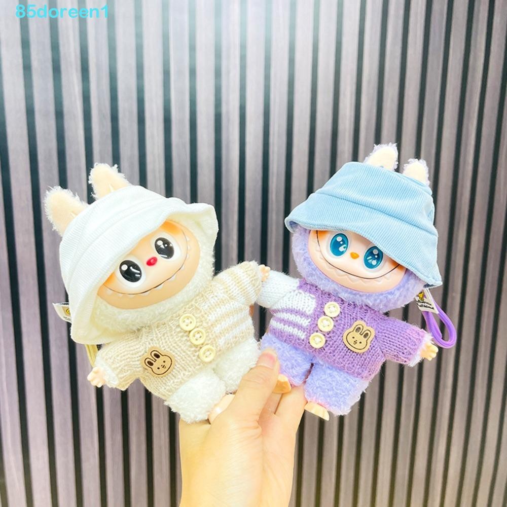 DOREENJ Labubu Doll Figures, Collectible Pop Mart Labubu Plush Keychain ...