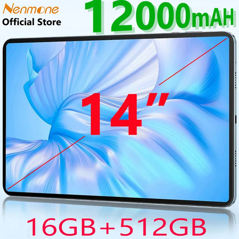 Mpad15 Large Screen 14 inch Tablet 16GB+512GB 1920*1200 IPS 4G Phone ...