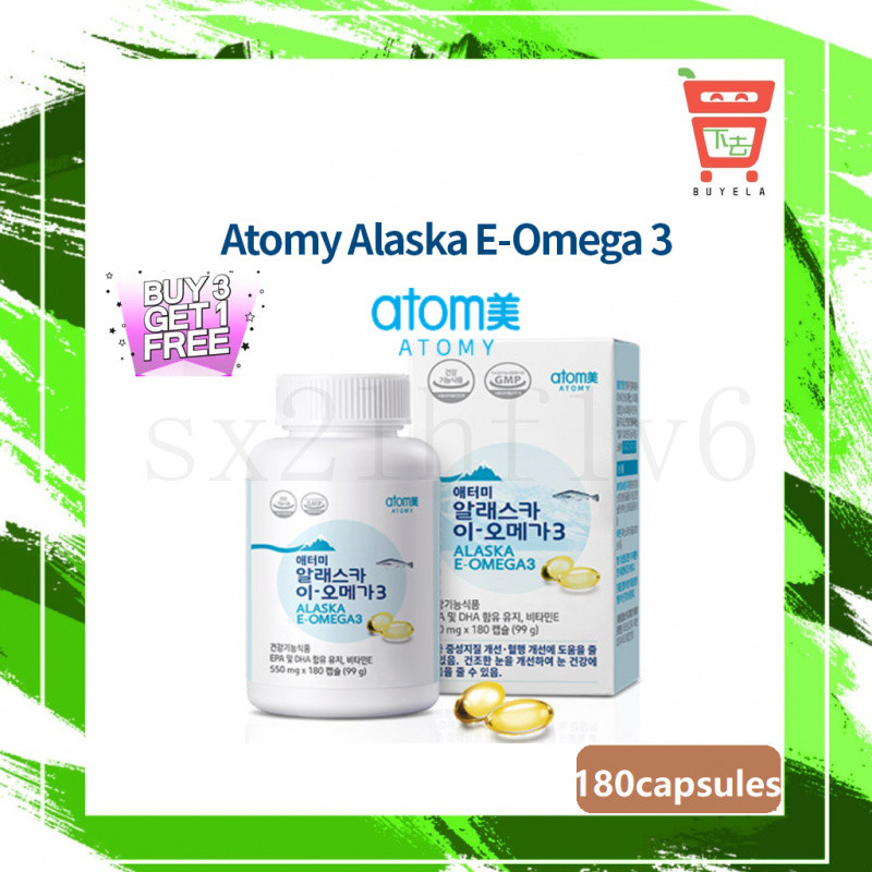 BUY3GET1FREE [Atomy] Atomy Alaska Omega3 550mg X 180 capsules Atomy ...