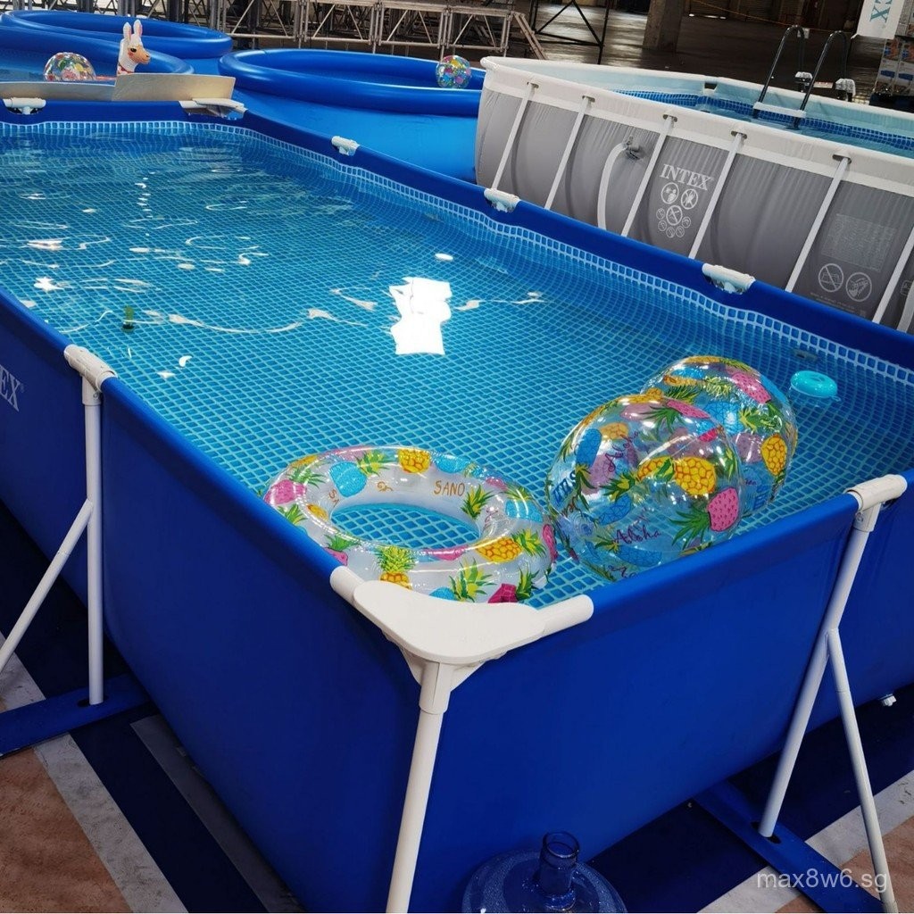 intex 28271Outdoor Pool Household Bracket Swimming Pool pvc Family ...