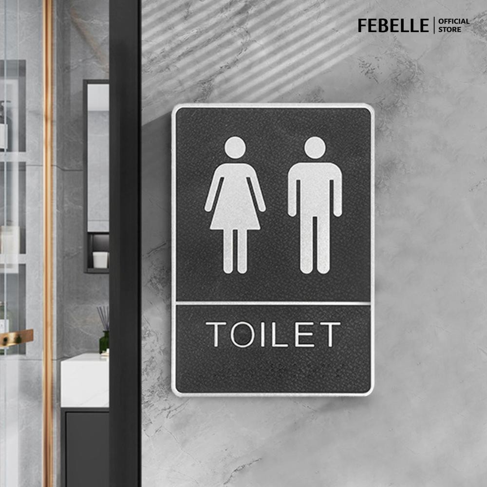 LIVESTAR Bathroom Acrylic Label Self-adhesive Wall Mounted Toilet Guide ...