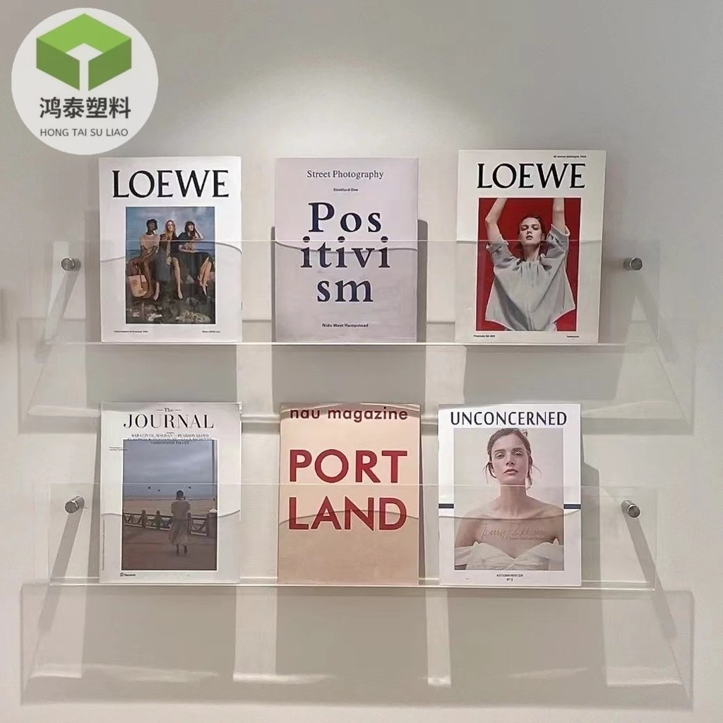 ins Wall-mounted Bookshelf Storage Rack Acrylic pc Picture Book ...