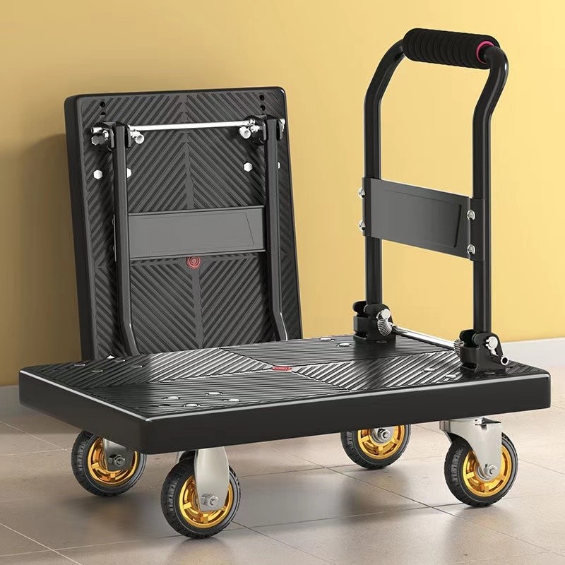 sg Folding Platform Trolley Four-Wheel Trolley Portable Trolley ...