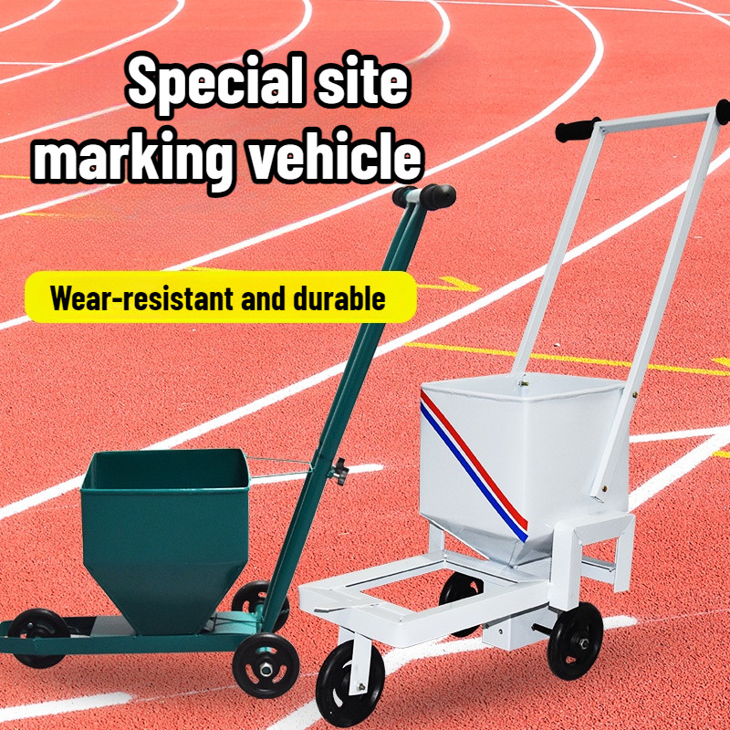 Hand-pushed parking marking vehicle for track and field/football ...