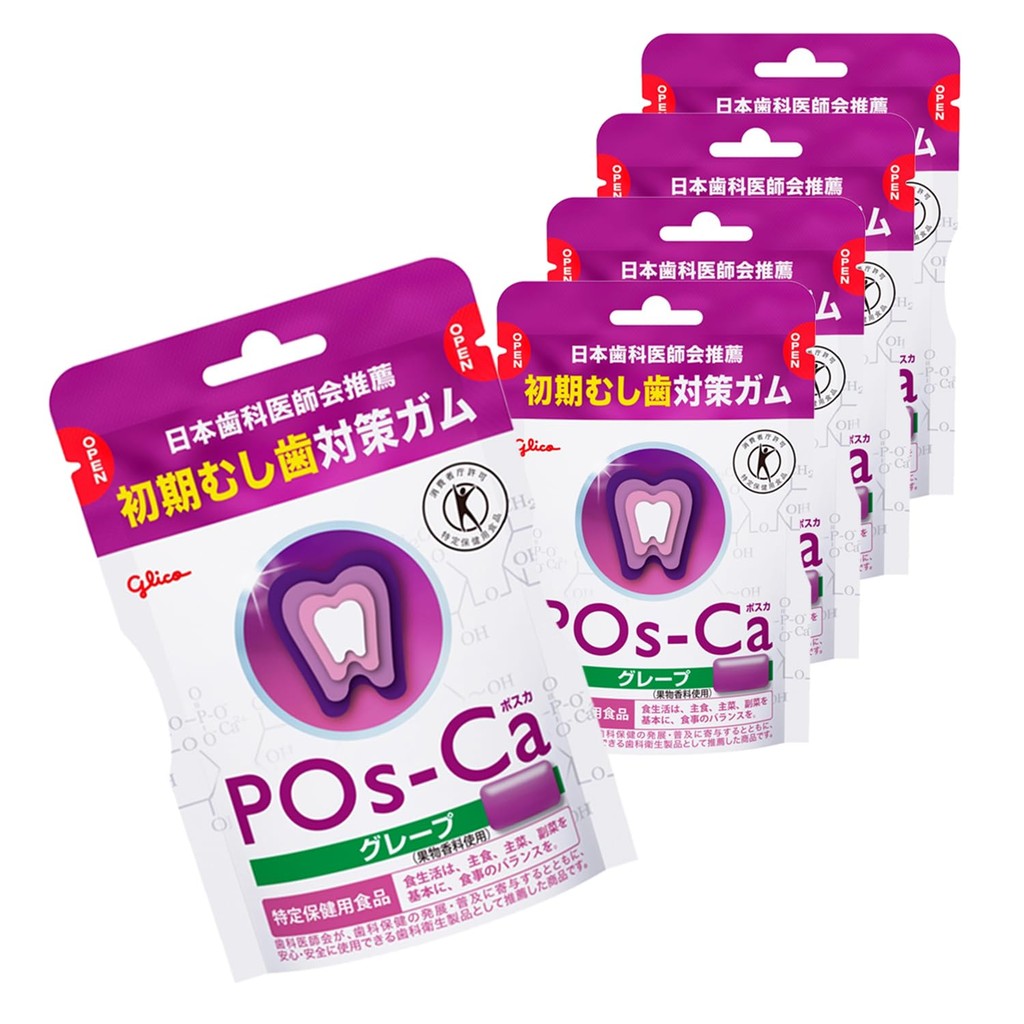Posca Grape Mint Eco Pouch 75g×5 pcs Recommended by the Japan Dental ...
