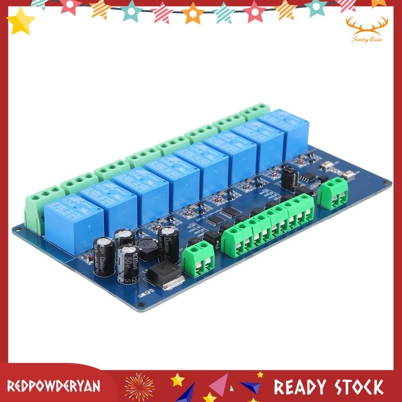 [] Modbus-Rtu 8 Channel Relay Module Modbus RTU 8 Switch Input RS485 Communication TTL Easy ...