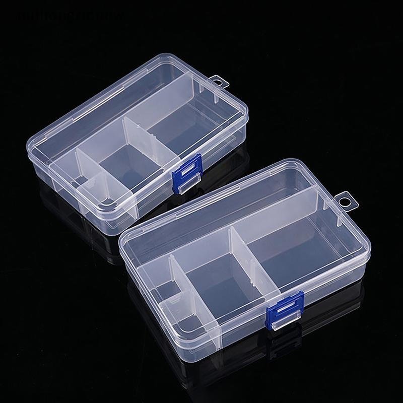 [milliongridnew] Transparent Plastic Storage Jewelry Box Compartment ...