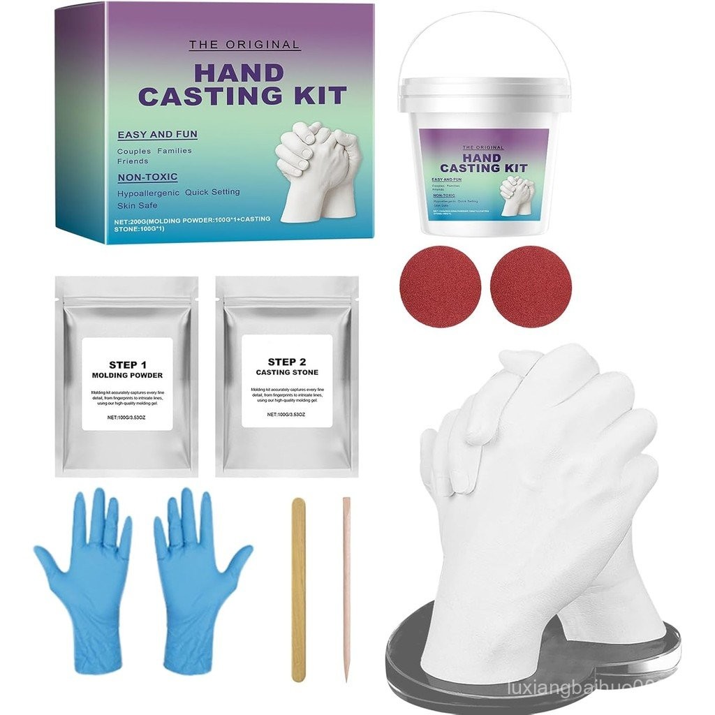 Qoukonao Hand Casting Kit, Couples Sculpture Hand Molds Casting Kit ...