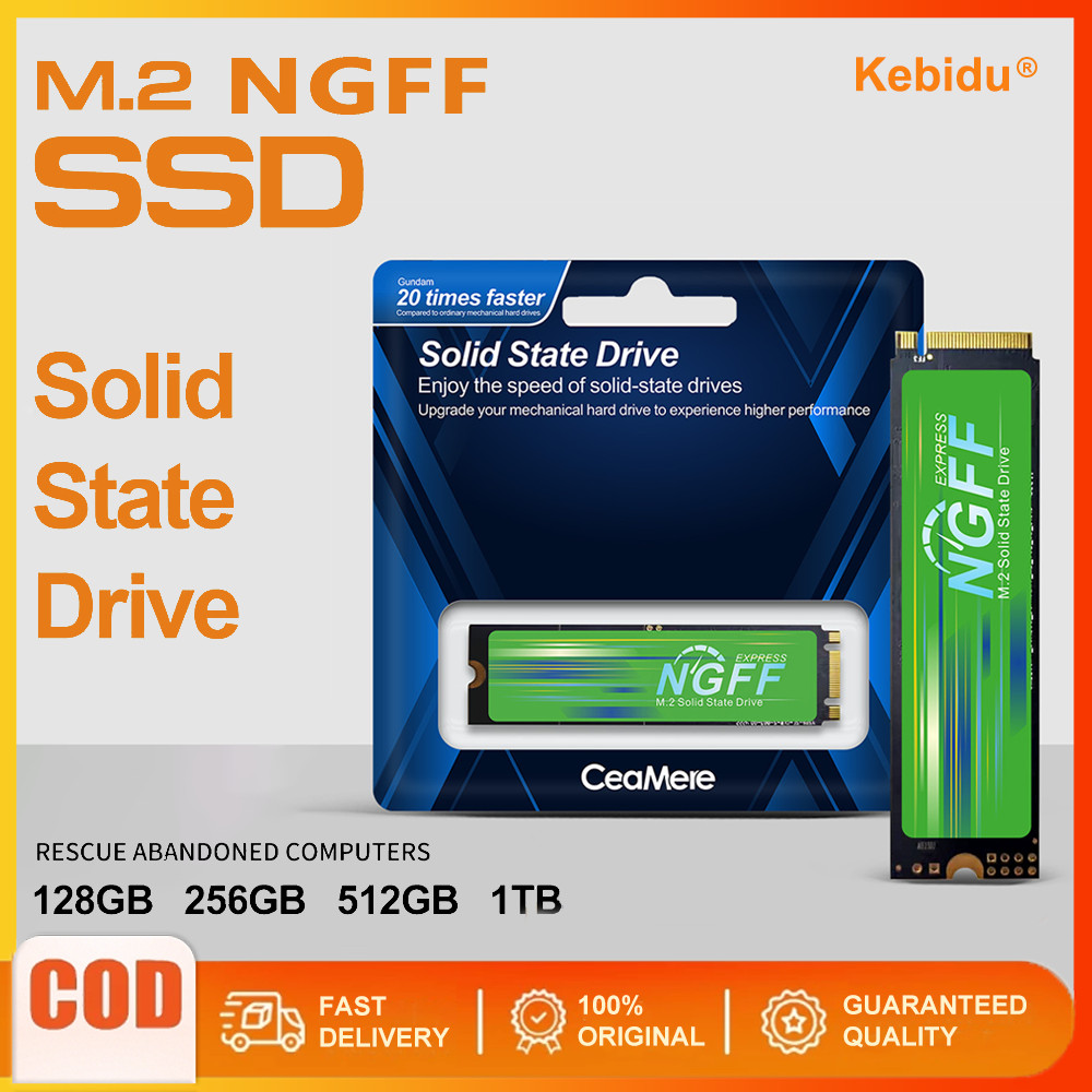 M.2 SATA SSD 256G 512G M.2 NGFF SSD 500MB/S M.2 2280 NGFF SATA B & M ...