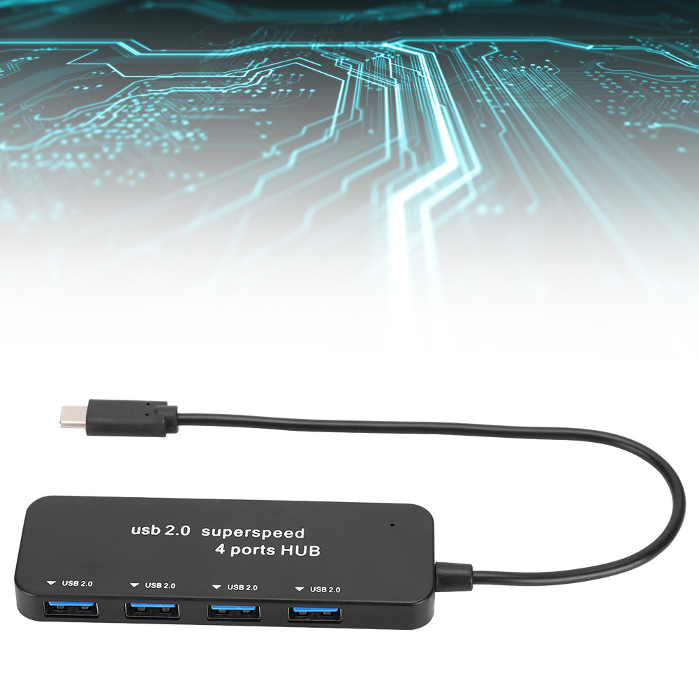 Sakurabc 4‑Port TYPE‑C HUB Strip External Power Supply USB Multiport ...