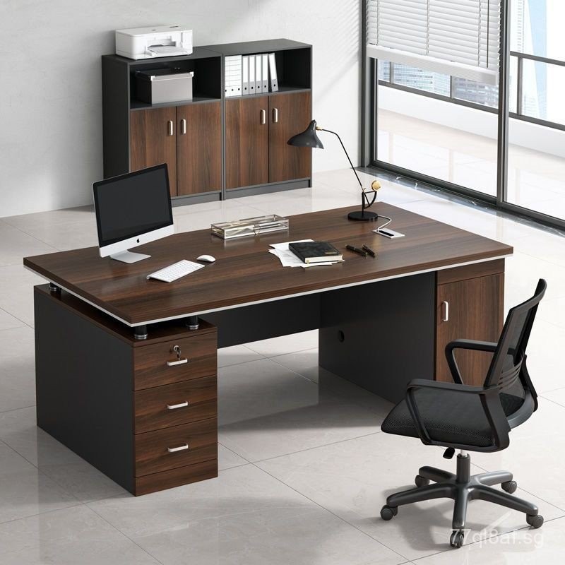 Office Table Desktop Computer Table and Chair Combination Household ...