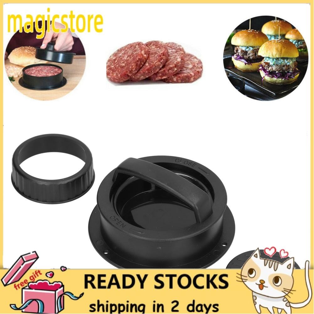 Magicstore Hamburger Press Non Stick Round Patty Making Mold Cookware ...