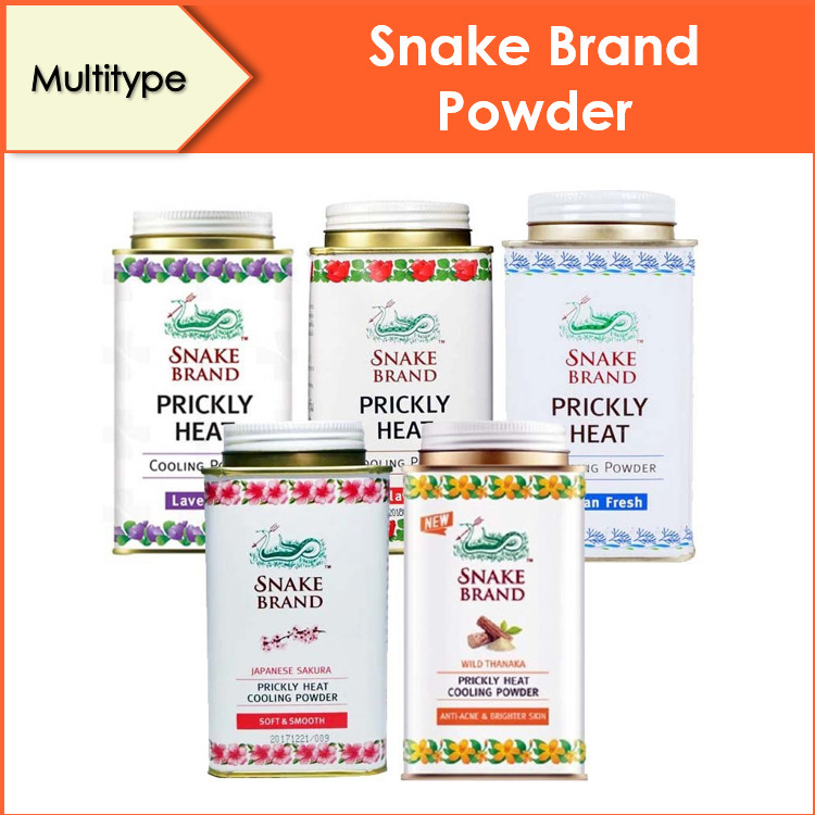 Snake Brand Prickly Heat Powder 140g-280g, HerbaCeutic Cooling Powder 250g | Shopee Singapore