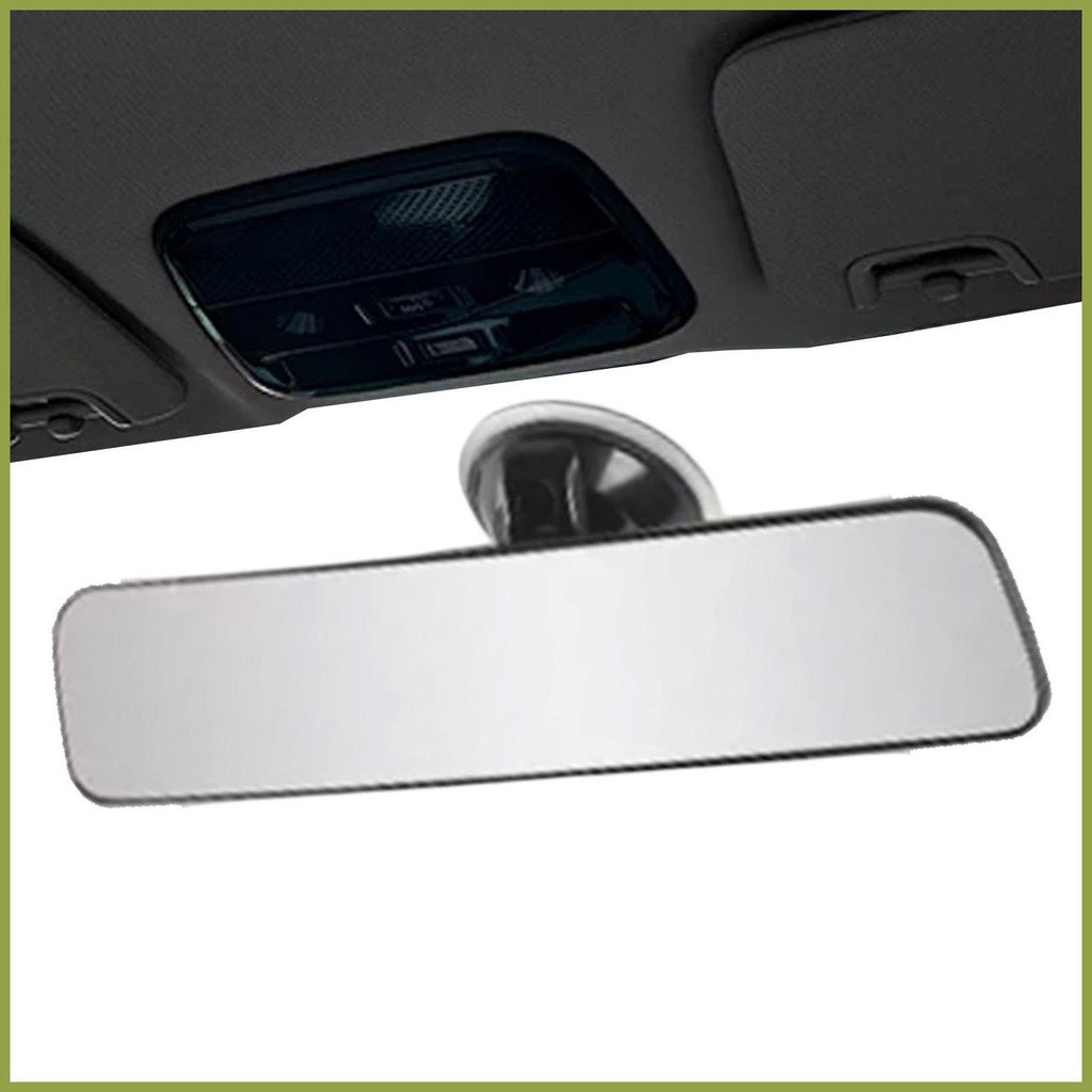 Suction Cup Rear View Mirror Adjustable Curved Car Interior Rear View ...