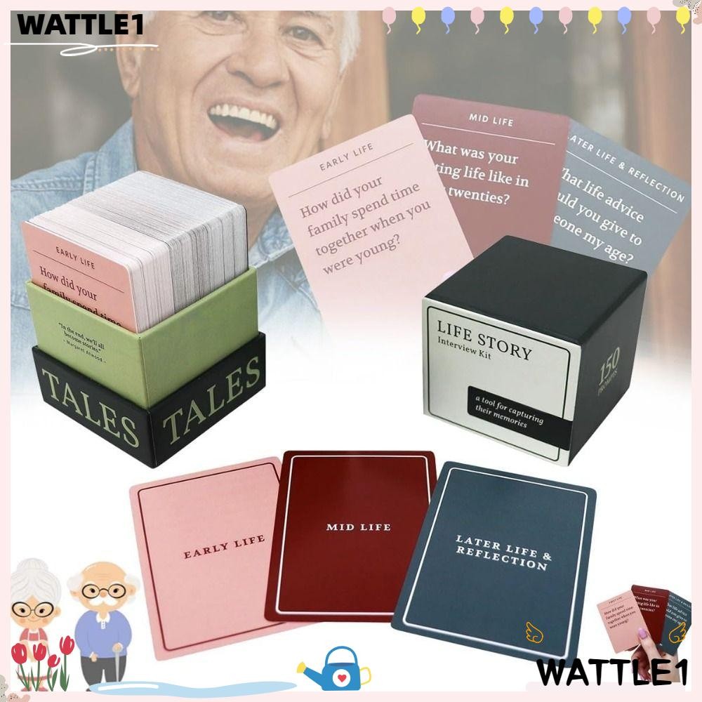 WTTLE 150 Life Story Interview Kit Cards, True Story Books Pictionary ...