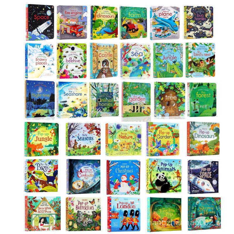 SG Original usborne Pop Up Pop-up book Peek Inside Series peep inside Interactive Flip Book ...