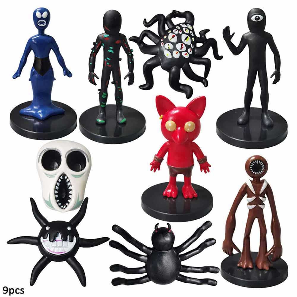 9Pcs The New Alien Creatures Roblox Doors Figure Escape The Door Game ...