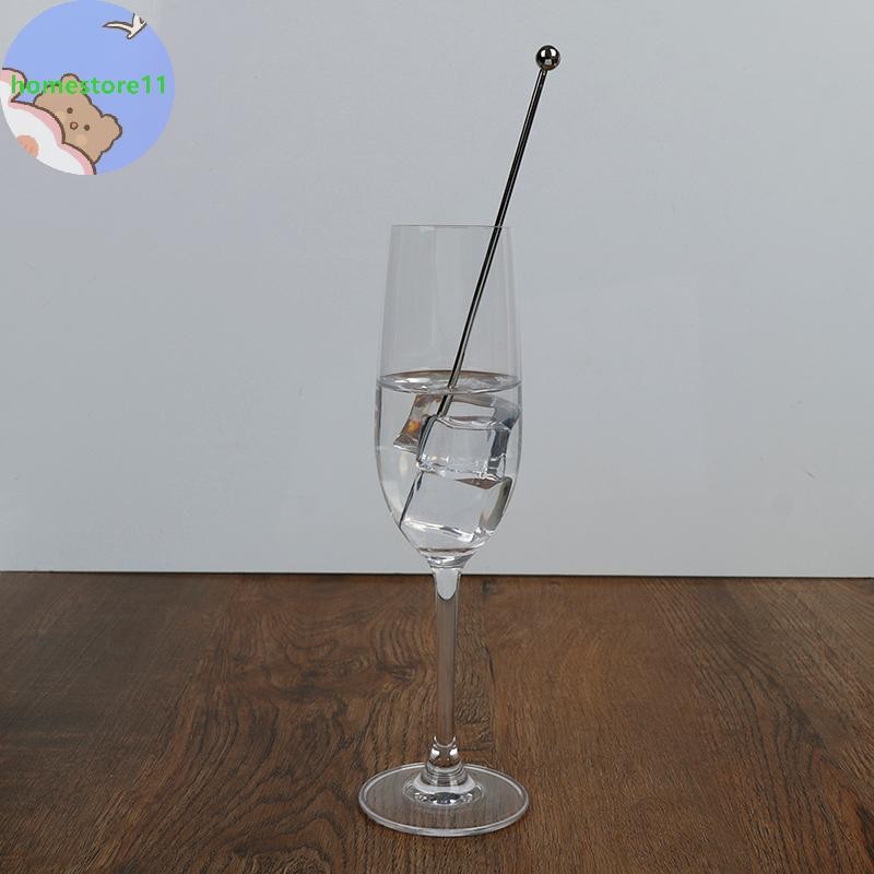 Homestore Swizzle s metal- stainless steel mixing cocktail coffee ...