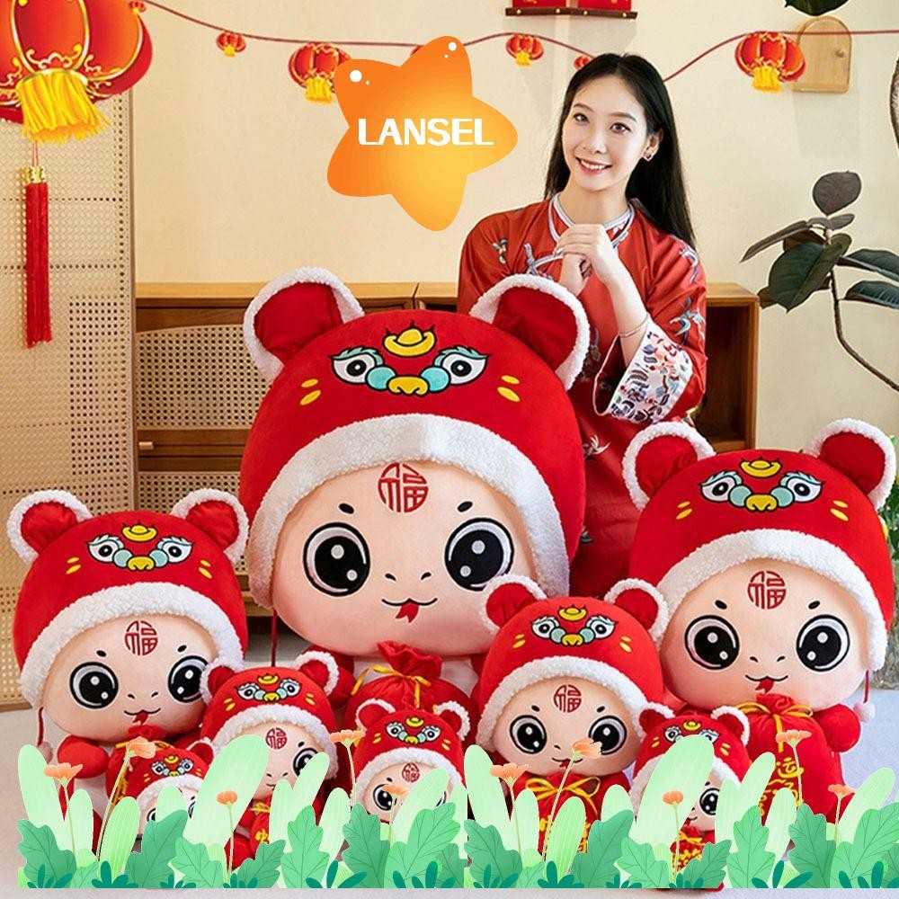 LANSEL Lucky Bag Snake Doll, Snake Mascots Cute Stuffed Animals Toy ...