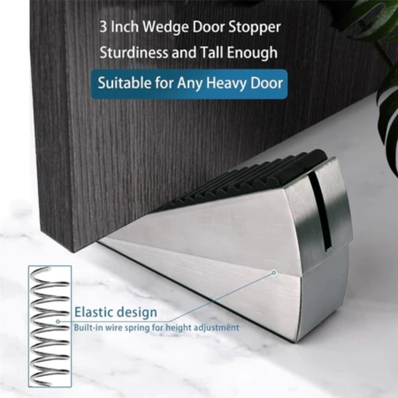 Perfect Stop Wedge Tall Door Stoppers for Bottom of Door, Adjustable ...