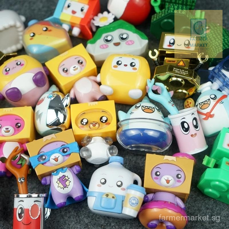 Cartoon Cute Lanky Box On Robot's Head Toy Doll Car Decoration Table ...