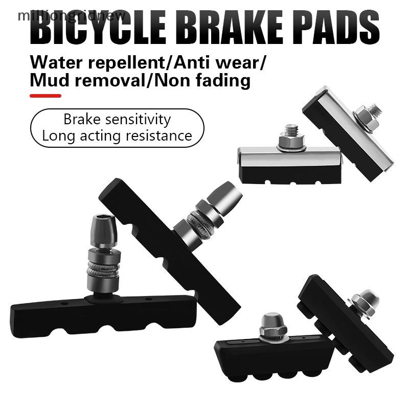 [milliongridnew] 1pc Bike Brake Blocks Rubber Cycling Part Tools MTB ...