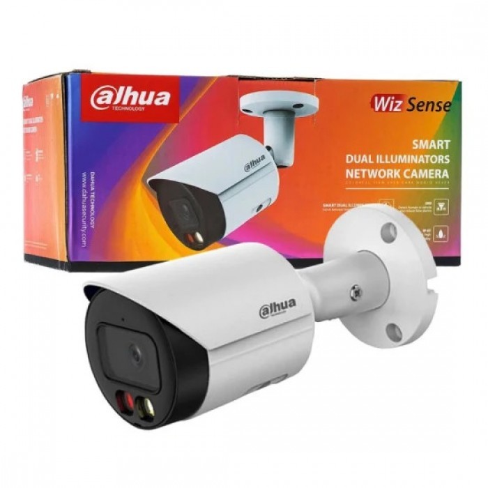 Dahua DH-IPC-HFW2449S-S-IL IP Camera Full-color 4MP Led light and 30M infrared, supports poe ...